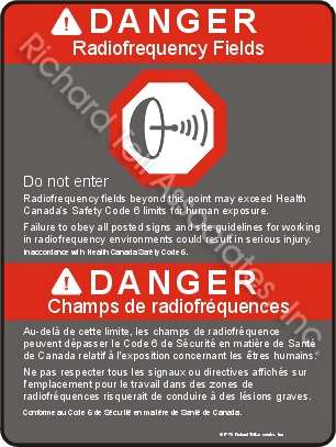 Fcc Rf Warning Signs Red